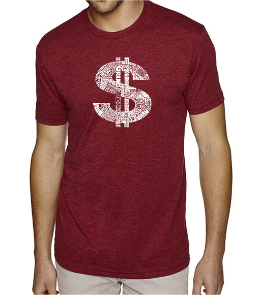 LA Pop Art | Shirts | Mens Premium Blend Word Art Tshirt Dollar Sign ...